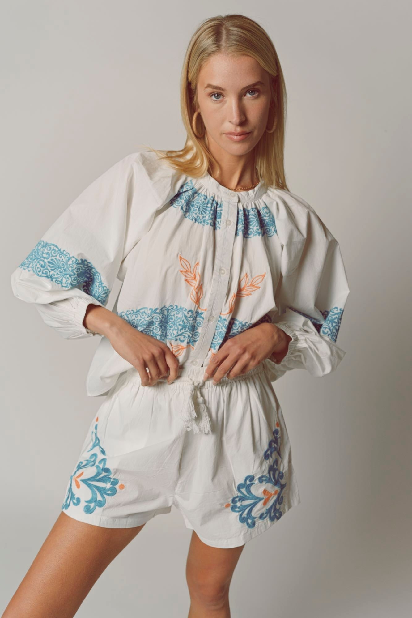 The Hannah Short Sky Detail - FINAL SALE